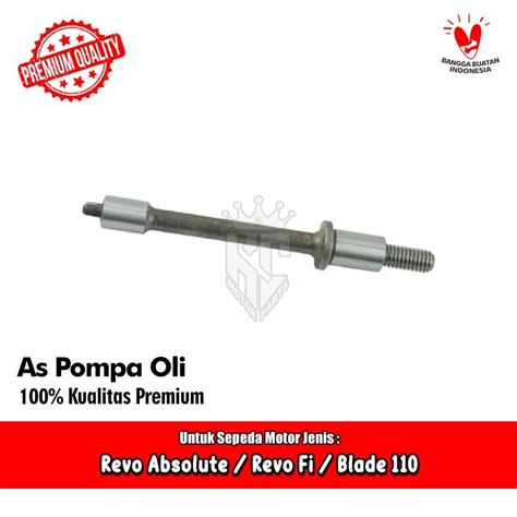 Jual Tiang As Baut Gigi Gear Gir Pompa Oli Honda Revo Absolute Fi Blade