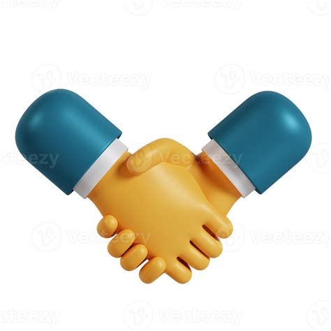 3d hand shake gesture 11577431 png