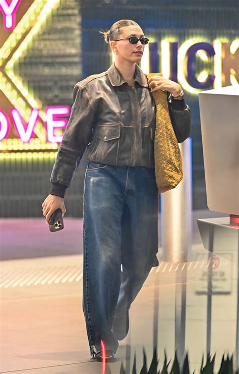 Hailey Bieber Elevates Casual Style With Bottega Veneta And Rhode