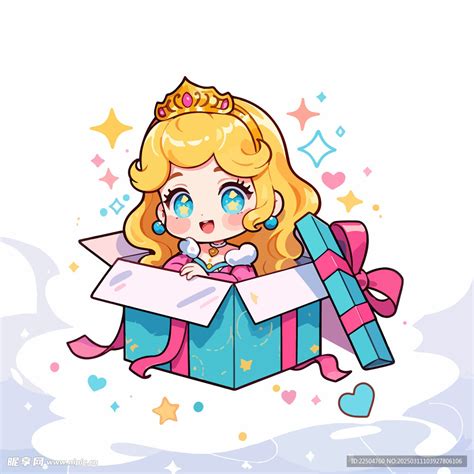 Q版卡通小公主设计图其他动漫动画设计图库昵图网