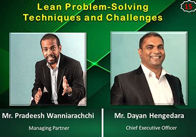 Lean Problem Solving Techniques And Challenges SLIIT