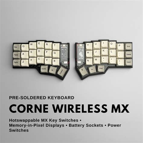 Buy Pre Soldered Wireless Corne Mx Keyboard Hotswappable 42 36 Keys Bluetooth Split Keyboard