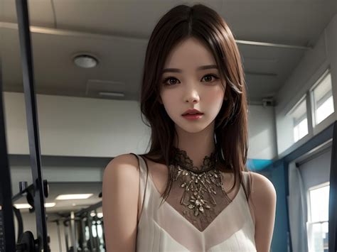 Premium Ai Image 3d Rendering Woman At Gym Ai Generative