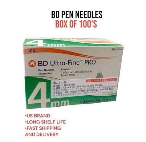Insulin Pen Needles Bd Ultra Fine Pen Needle Pro 023mm 32g X 4mm