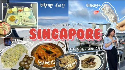 🇸🇬싱가포르 3박 5일 1편 계획대로 여행하기 🧐 인생 첫 6시간 비행 ️과 머라이언 파크🦁 그리고 점보씨푸드🦀 힐튼 오차드🏨 Youtube