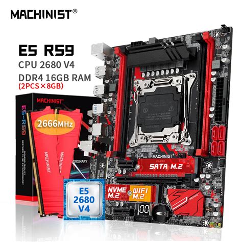 MACHINIST Kit Combinado De Placa Base X99 Procesador De LGA2011 3 Xeon