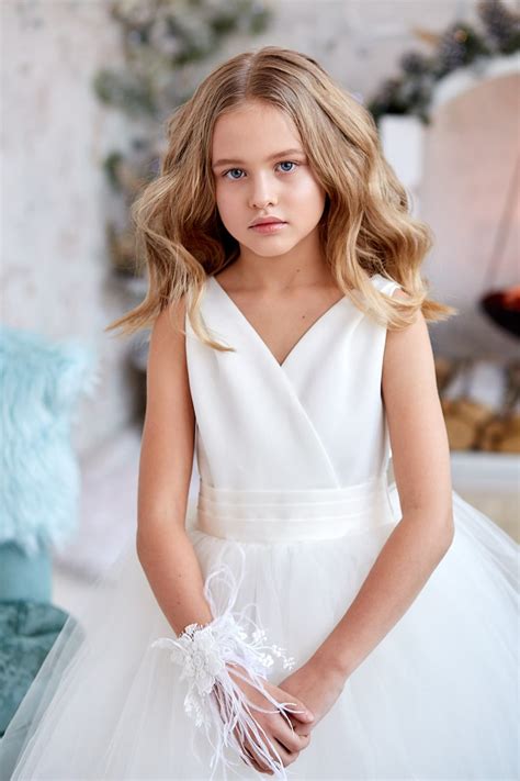 Dusty Rose Flower Girl Dress Tutu Girl Dress Satin And Tulle Etsy