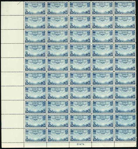 C20 Mint Nh 25¢ Airmail Complete Sheet Of 50 Stuart Katz Ebay