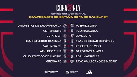 Copa Del Rey Así Quedaron Los Cruces Para Octavos