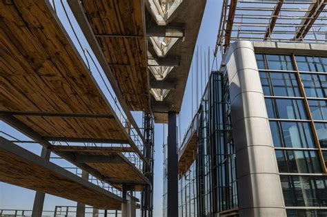 Modern Construction With Linear Design Premium Ai Generated Image