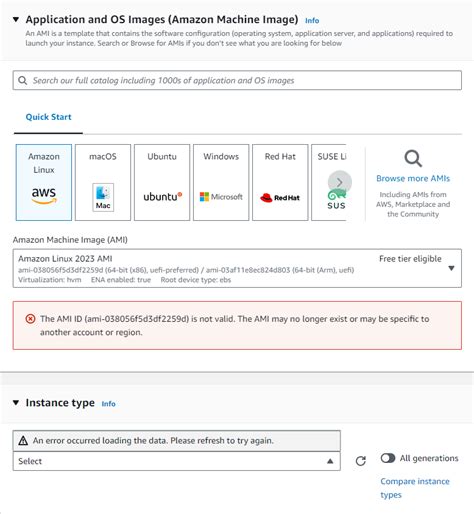 Cannot Select Any Valid Aim R Aws