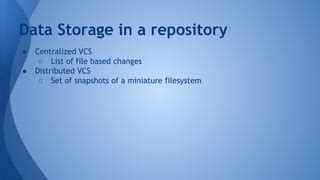 Version Control History And Git Basics Ppt