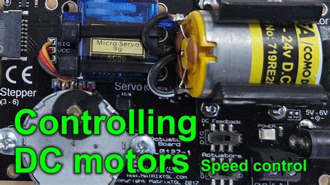 speed control of dc motors using arduino mega device youtube