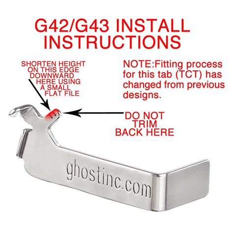 Glock 43 Ghost Trigger Pro Ghost Inc