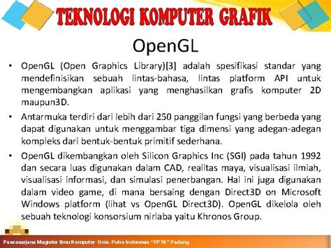 materi apa itu open gl sejarah dan perkembangan