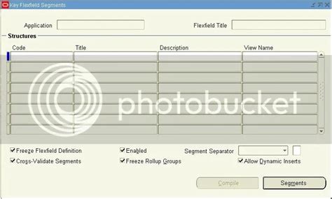 Key Flexfields Oracle Applications