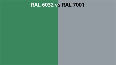 Ral 6032 Vs 7001 Ral Colour Chart Uk