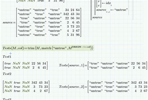 Matrix And Nan Filtering Ptc Community