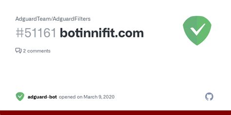 Botinnifit Issue AdguardTeam AdguardFilters GitHub