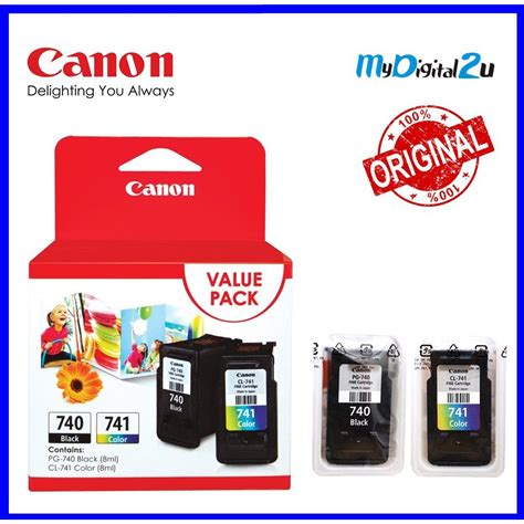 Canon PG 740 Black CL 741 Color Ink Cartridge Original Shopee