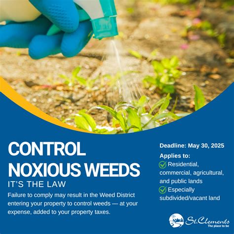 Official Notice To Control Noxious Weeds Rm Of St Clements