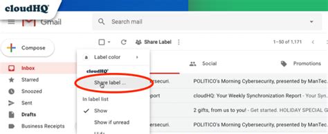How To Share A Gmail Label CloudHQ