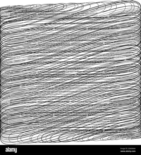 Square Rectangle Scribbling Sketchy Sketch Doodle Lines Element Random Wavy Billowy Waving