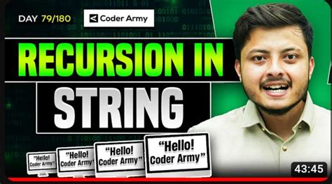 Vivek Mangal On Linkedin Programmingjourney Recursionwithstrings