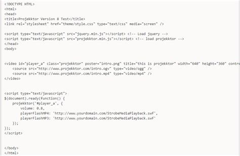 Html5 Video Player Source Code Customwas