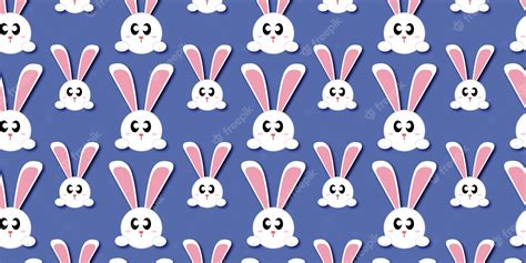 Premium Vector Bunny Pattern
