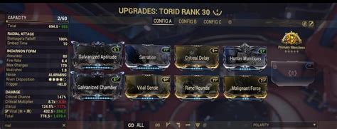Advice On Torid Incarnon Build R Warframe