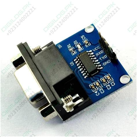 Max232 Rs232 To Ttl Converter Module Db9 Serial Port Connector Digilogpk