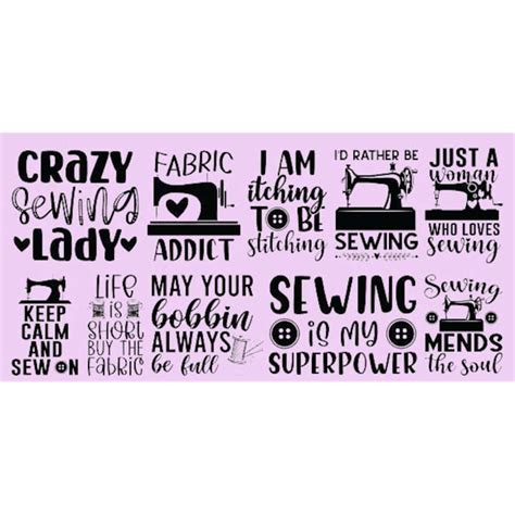Sewing Quotes Svg Bundle Sayings Svg Sewing Svg Sewing Mac Inspire