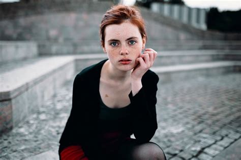 1086811 Face Women Redhead Model Portrait Glasses Sitting