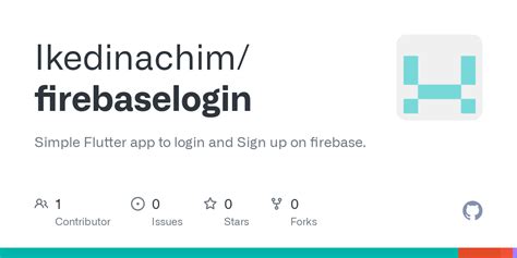 Github Ikedinachim Firebaselogin Simple Flutter App To Login And Sign Up On Firebase