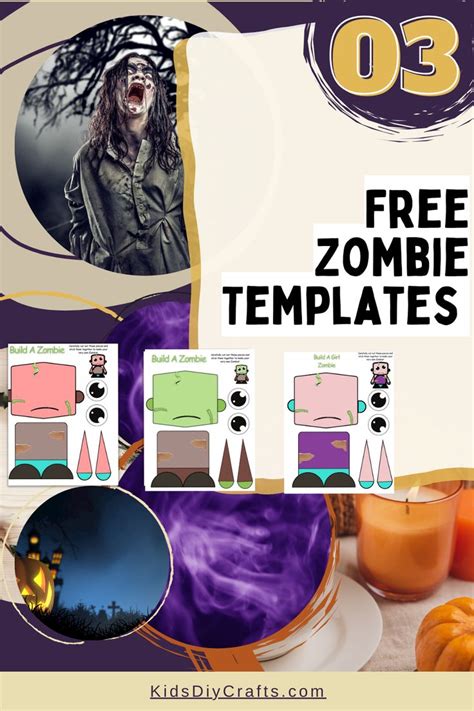 Free Printable Build A Zombie Girl Build A Halloween Character