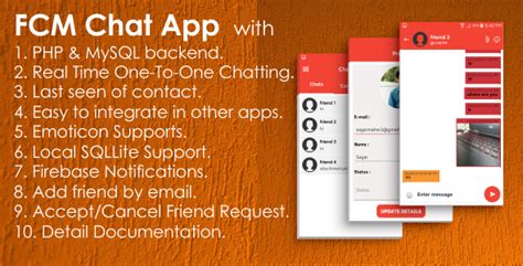 Codemarket FCM One To One Chat App With PHP MySQL Native Android