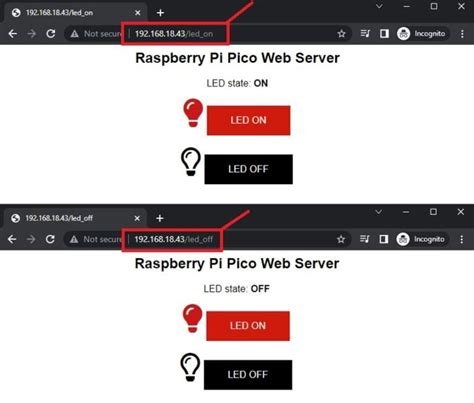 Raspberry Pi Pico W Web Server Control Led