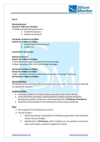 Low Power Vlsi Design Workshop 1 PDF