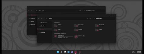 After Dark Red V5 Theme For Windows 11 Enable Windows Theme Customization
