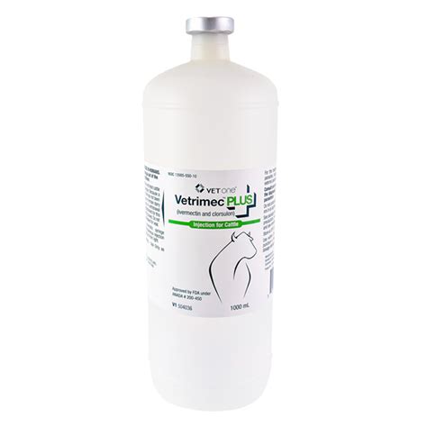 Vetrimec Plus 1000ml Premium Ivermectin Clorsulon Cattle Dewormer For Effective Parasite Control