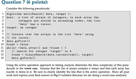 Solved Question 7 6 ﻿pointsconsider The Following