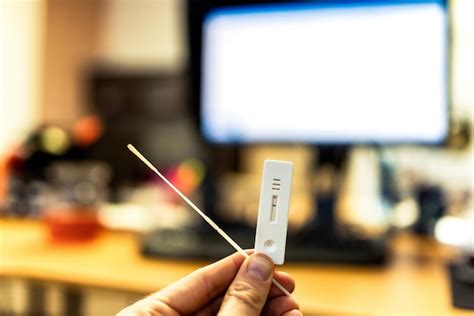 Premium Photo Covid Rapid Antigen Test With Swab Stick Rapid