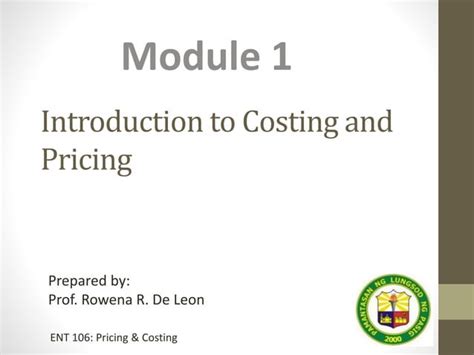 Module 1 Lesson 1 Cost Term Concepts And Classifications PPTX