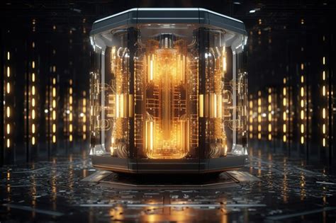 Premium Ai Image Quantum Core Futuristic Server Rooms Pinnacle Of