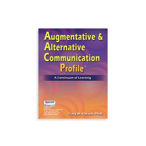 Aacp Augmentative And Alternative Communication Profile