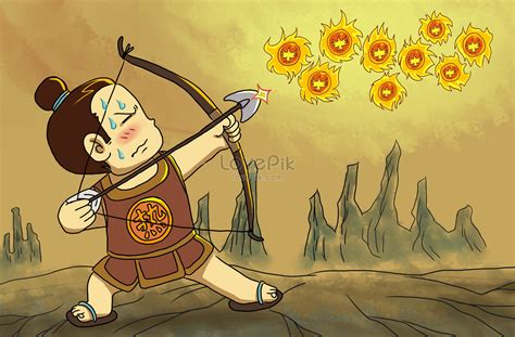 Hou Yi Shooting The Sun Illustration Image Picture Free Download 401009747