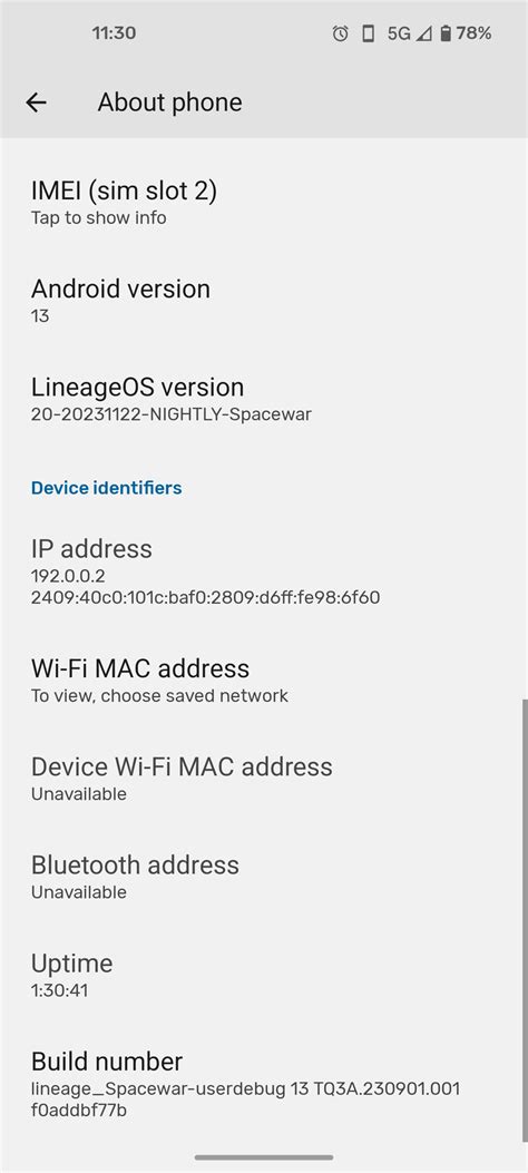Installed Lineageos 20 On Nothing Phone 1 R Nothing