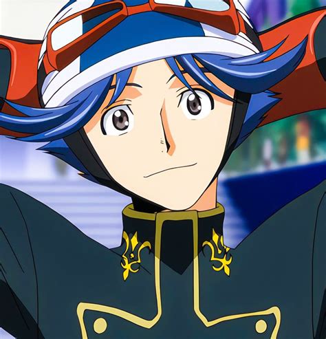 An Anime Character With Blue Hair Wearing A Hat