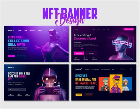 Nft Website Banner Design Web Banner Design Behance